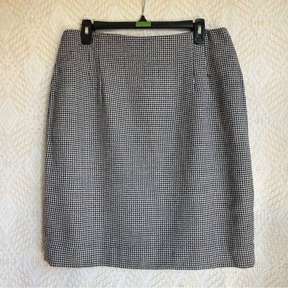 Jones New York | Skirts | Vintage Worsted Wool Houndstooth Pencil Skirt ...